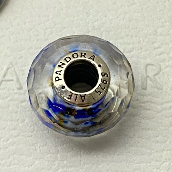 Pandora | Jewelry | Pandora Deep Ocean Sea Glass Murano Bead Retired ...